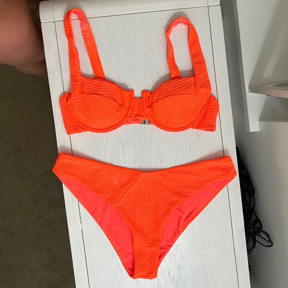 Vetchy | Swim | Vibrant Coral Bikini Set | Poshmark